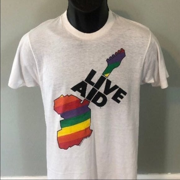 Screen Stars | Shirts | 985 Live Aid Concert Tee Shirt 8s Queen Band ...
